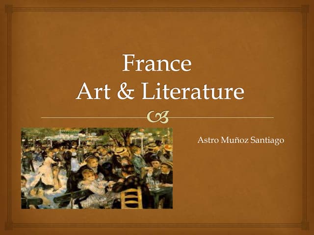 French art & literature | PPTX