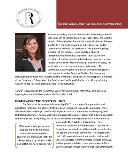Sample Student Bio | PDF