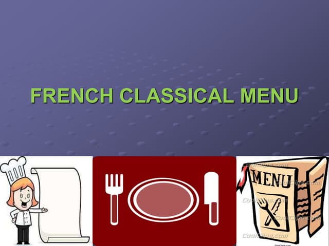17 course french classical menu | PDF