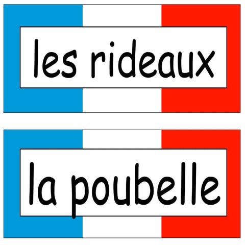 French Classroom Objects Labels | PPT