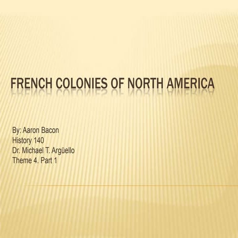 French Colonization of N. America | PPT
