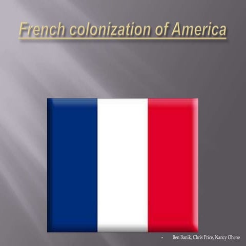 French colonization of america. | PPT