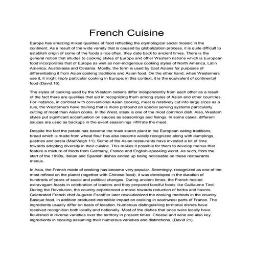 French cuisine | PDF