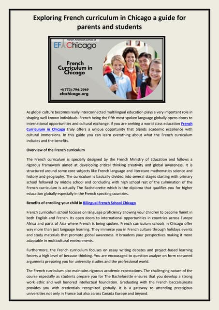 French school in chicago | PDF