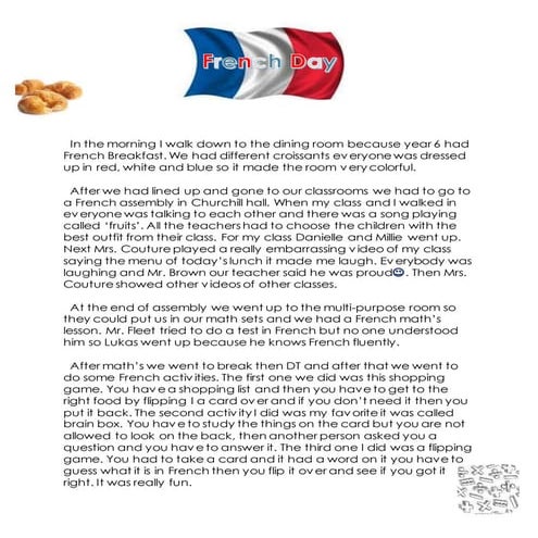 French day report | DOCX