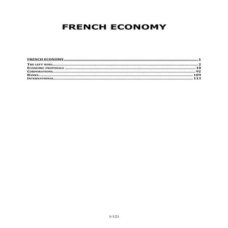French economy | PPT