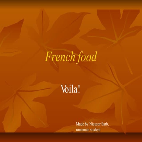 French food | PPT