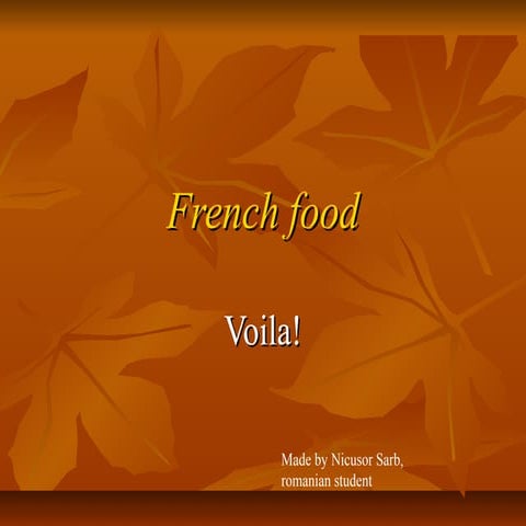 French food | PPT