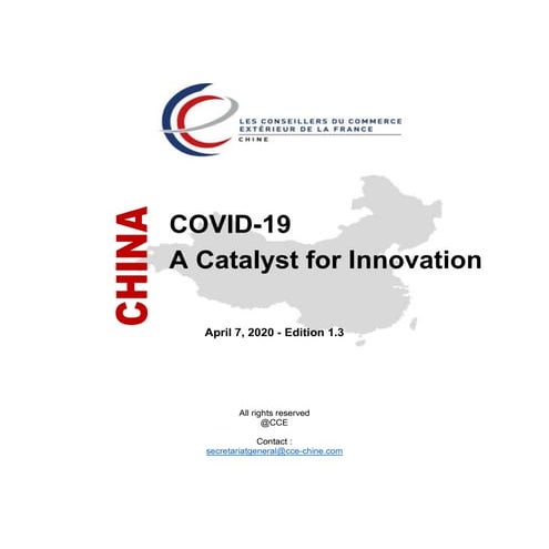 COVID-19, A catalyst for innovation in China by Foreign Trade Advisors ...
