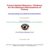 French global diaspora, immigrants and refugees - platform for the ...