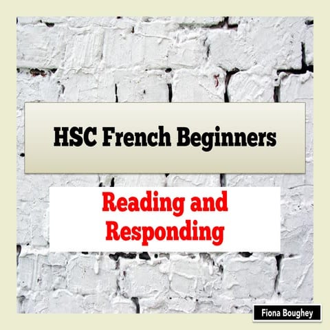 French hsc beginners | PPT