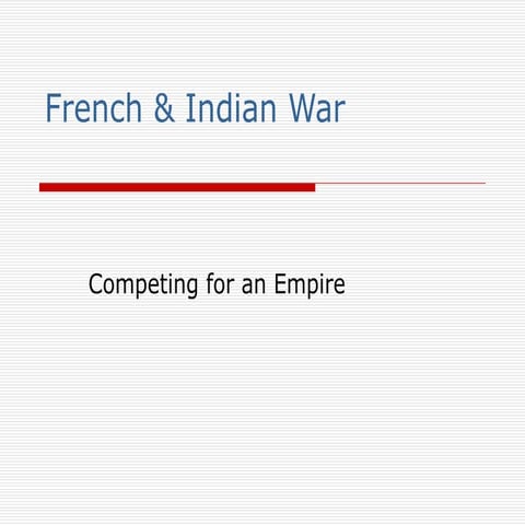 French & indian war | PPT