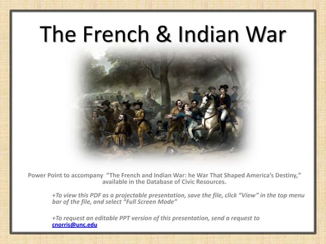 The French and Indian War | PPT