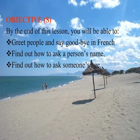 FRENCH GREETING! | PPTX