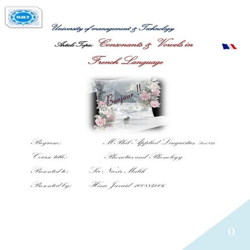 French language assignment | DOCX