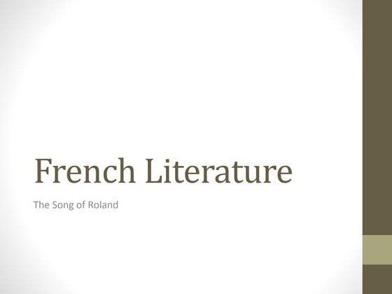 French art & literature | PPTX