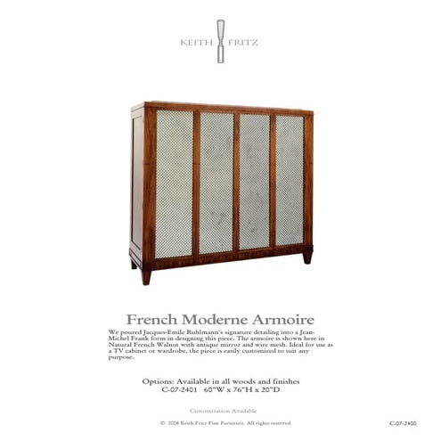 French Moderne Catalog Front | PDF