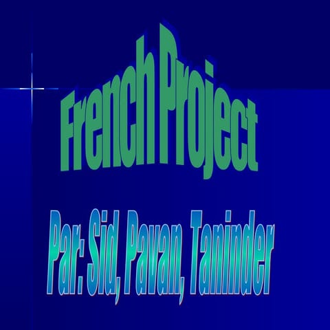 French presentation | PPT