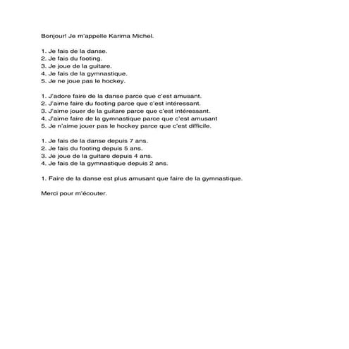 French Presentation Collage