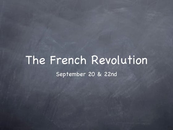 The French Revolution | DOC