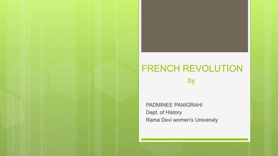 French Revolution class 9th history social science | PPT