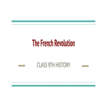 French Revolution class 9th history social science | PDF