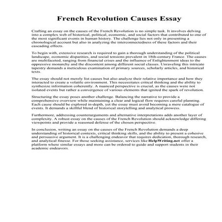 French Revolution Causes Essay.pdf
