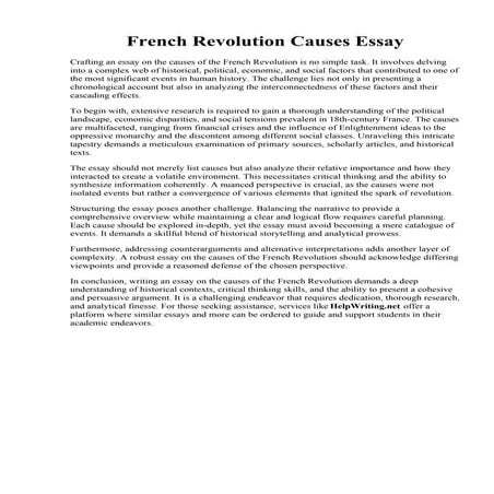 French Revolution Causes Essay.pdf