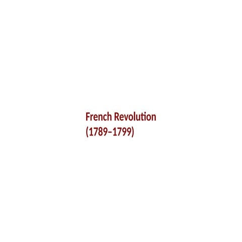 French revolution | PPT