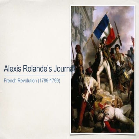 French revolution journal entries | PPTX