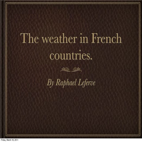 French weather | PDF