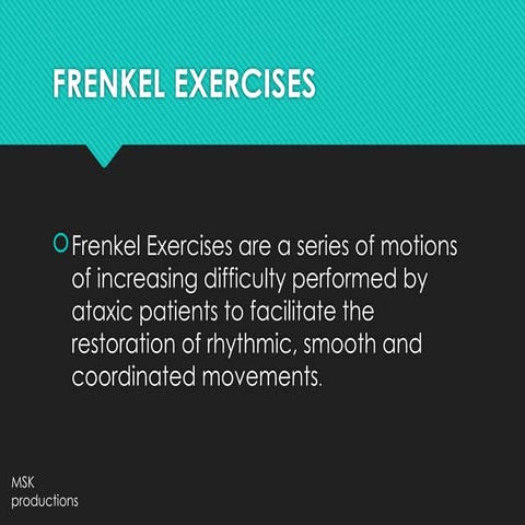 Frenkels exercise | PPTX