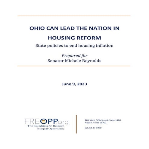 FREOPP Policy Memo - State Level Reforms - Senator Reynolds Word.docx