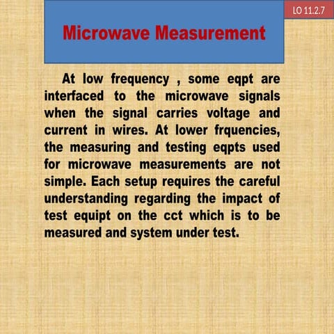 Frequency Measurement in Microwave Engineering .pptx