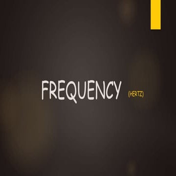 Frequency | PPTX