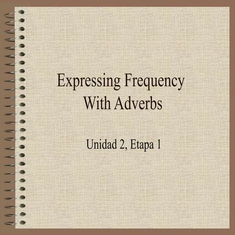 Frequency adverbs power point presentation | PPT