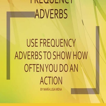 Frequency adverbs. | PPT