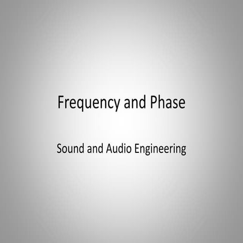 Frequency and phase | PPTX