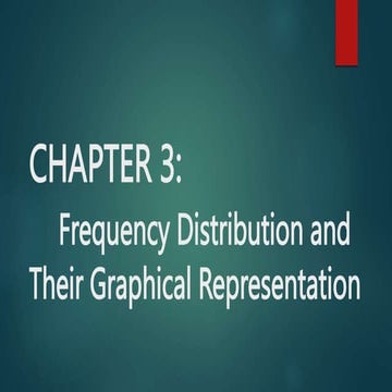 Frequency Distribution and Graphic Representational | PPTX