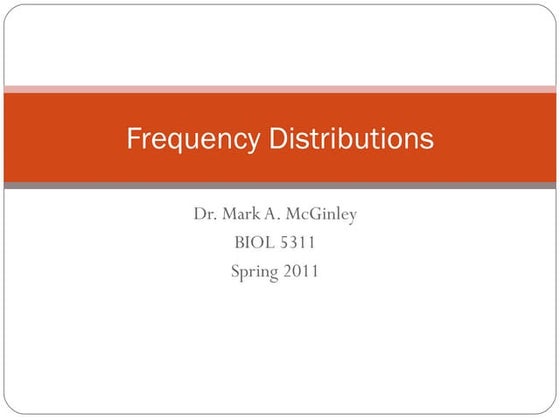 Frequency distribution | PPTX