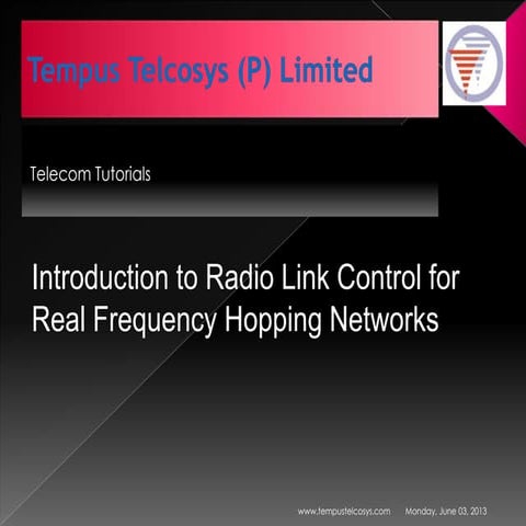 Frequency Hopping Network | PPTX