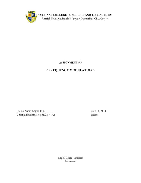 Analog To Analog Conversion Pptx Technology And Computing