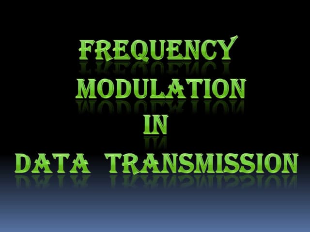 Frequency modulation