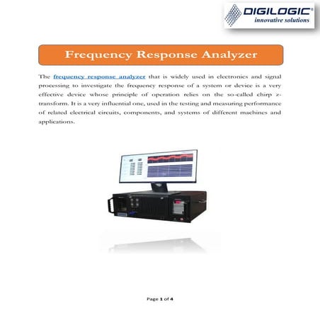 NF Frequency Response Analyzer FRA tecknical guide | PDF