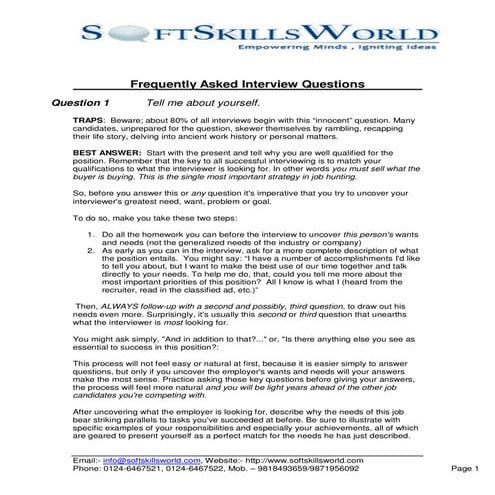 Frequently asked interview_questions | PDF