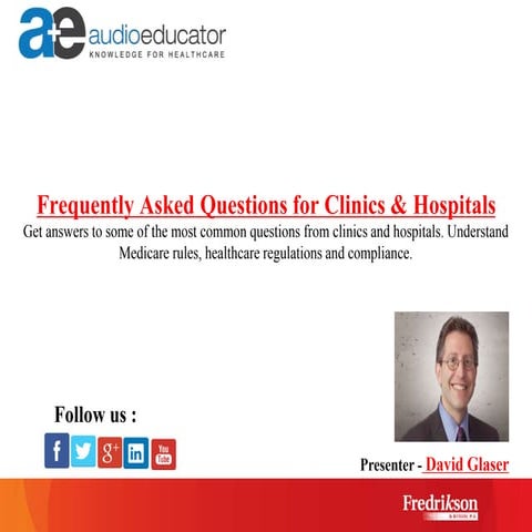Frequently Asked Questions for Clinics & Hospitals | PPT