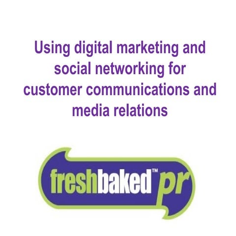 Freshbaked Pr Network | PPT