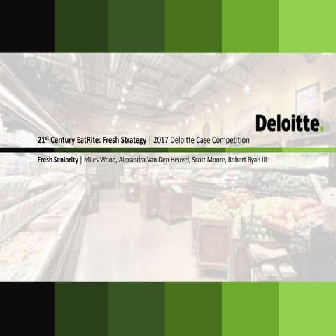 Deloitte Consulting Case Competition | PPTX