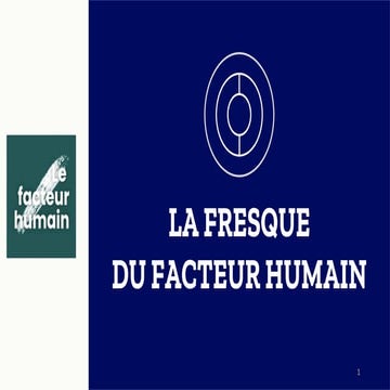 Presentation de la fresque du facteur humain | PDF
