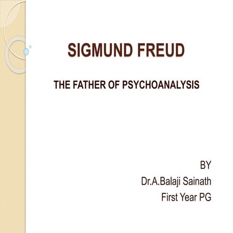Sigmund Freud | PPTX